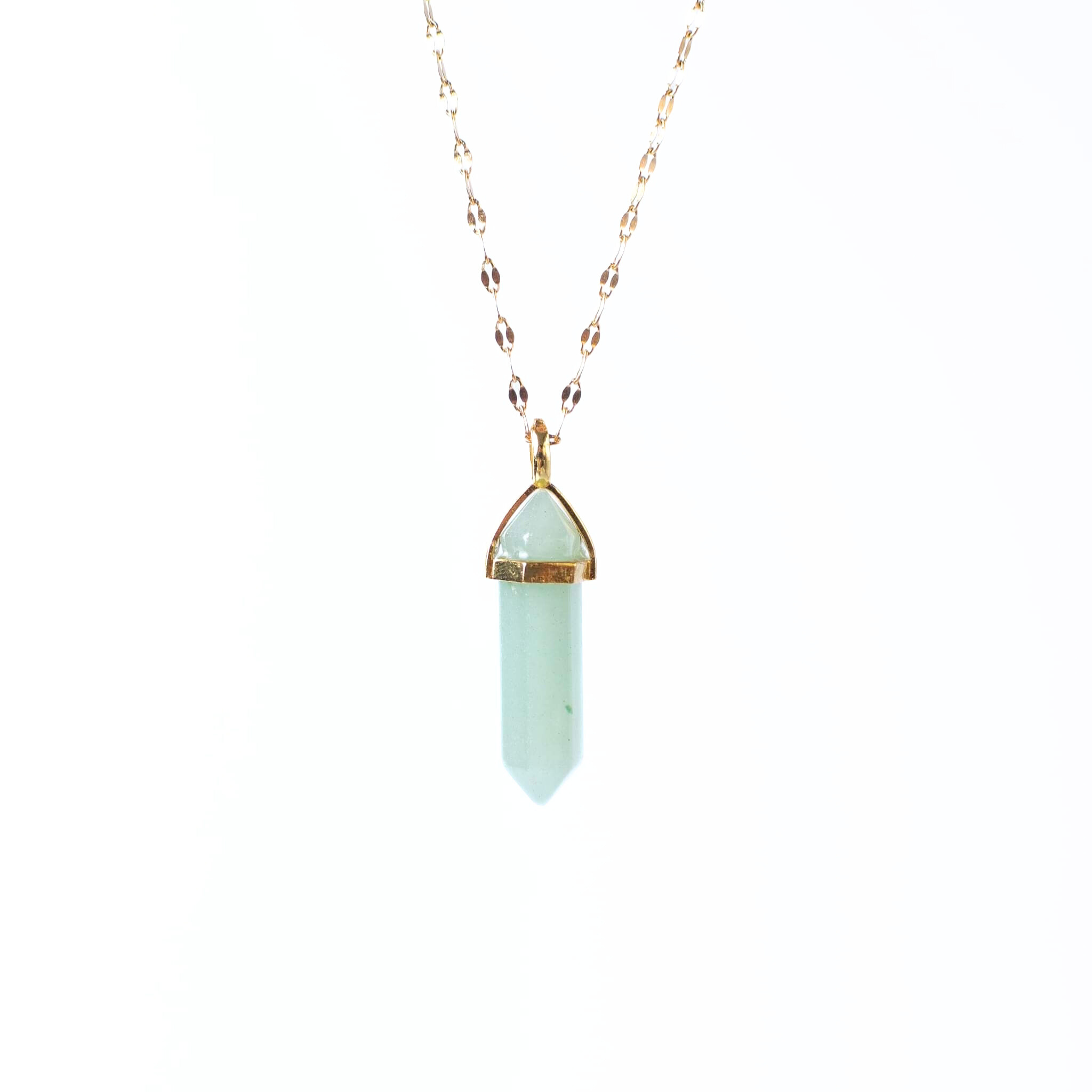 Hexagonal Prism Gemstone Necklace – Marie
