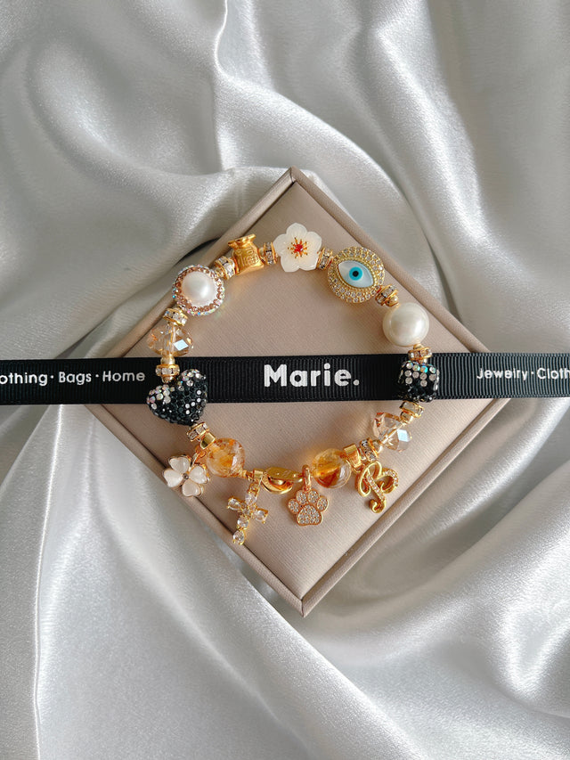 Youfu Citrine Charm Gemstone Bracelet – Marie