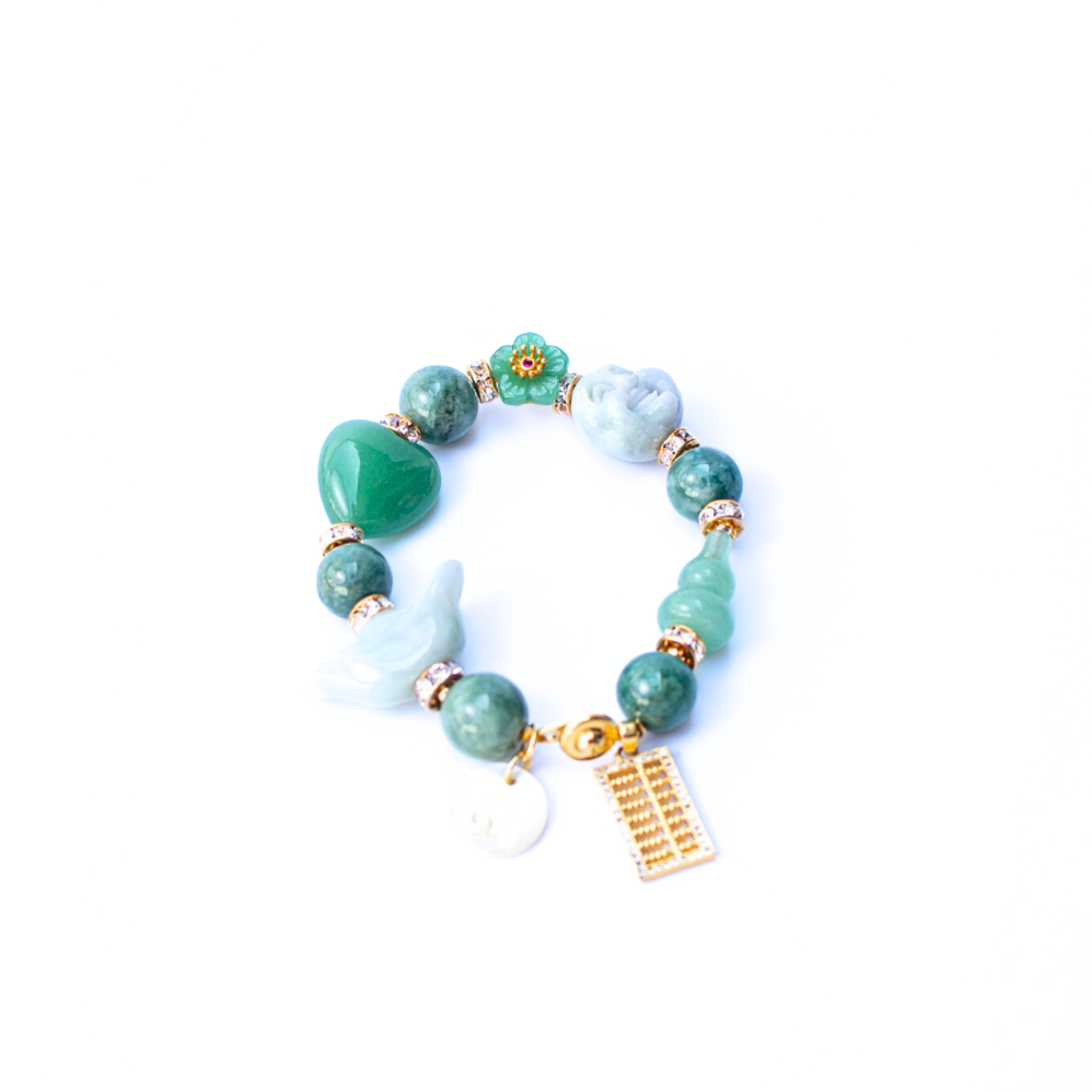 The Yu Fu Burma Jade Charm Gemstone Bracelet – Marie